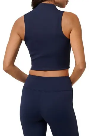 Travis Mathew Limitless Mock Neck Crop Tank