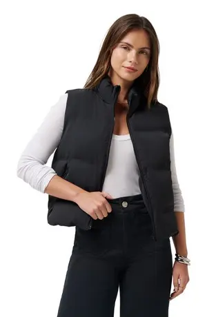Travis Mathew Moontide Quilted Vest - Black