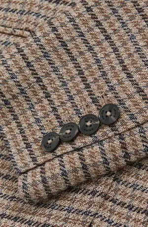 REISS Checked Single-breasted Blazer