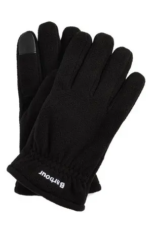 Barbour Coalford Fleece Gloves - Black