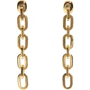 ZARUX Drop Earrings - Yellow Gold