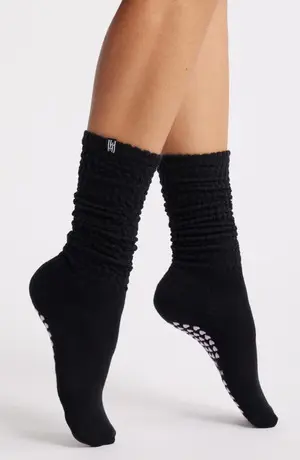 HIGH HEEL JUNGLE Scrunch Premium Grip Socks Black