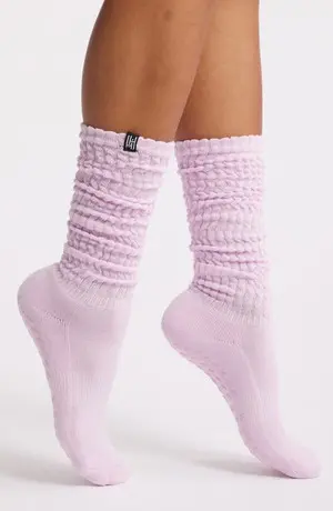 HIGH HEEL JUNGLE Scrunch Premium Grip Socks - Pink