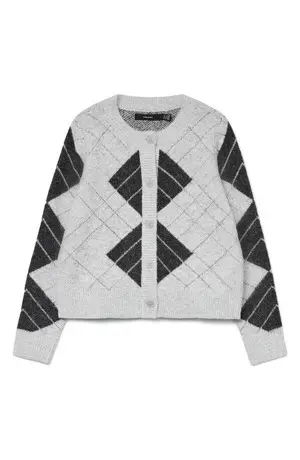 Vero Moda Metallic Argyle Cardigan