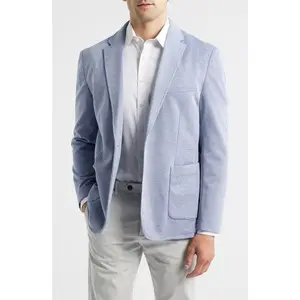 DANIEL HECHTER Heathered Stretch Twill Sport Coat - Blue