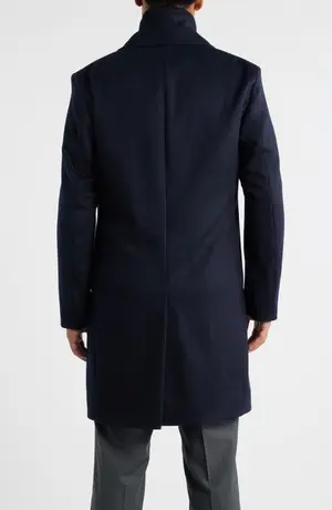 BOSS Jared 3-in-1 Wool Cashmere Coat - Dark Blue