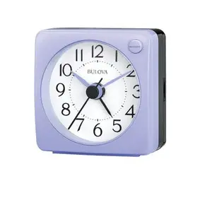 BULOVA CLOCKS Violet Travel Alarm Quartz Clock