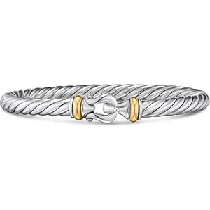 David Yurman Cable Flex Buckle Bracelet - Silver
