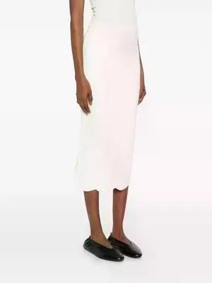 TWINSET Pencil Skirt With Scalloped Hem