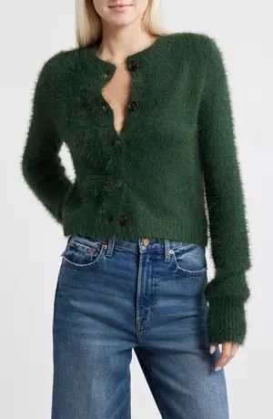 Women's Fuzzy Knit Cardigans