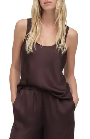 FAVORITE DAUGHTER Clean Cut Tank - Espresso
