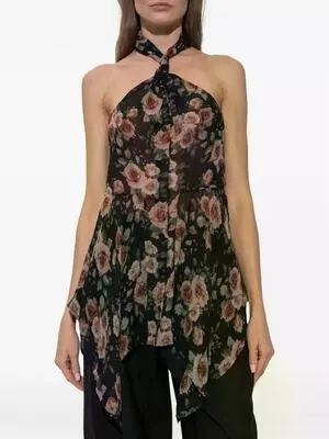 IRO PARIS Lassan Floral-print Top