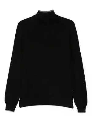 Fedeli Half-zip Sweatshirt - Black