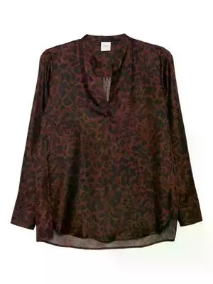 CALIBAN Animal-print Blouse