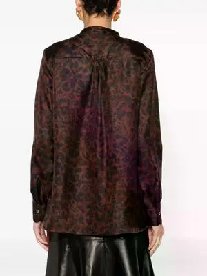 CALIBAN Animal-print Blouse