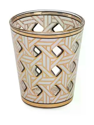 Jonathan Adler Geometric-pattern Drinking Glass - Gold