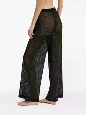 TWINSET Wide-leg Mesh Trousers