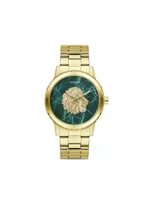 Guess Lion Head 42mm Timepiece - Green