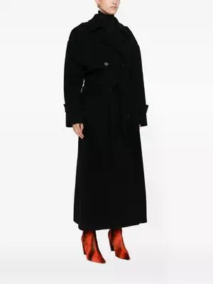 THE NINA STUDIO Belted Double-breasted Coat