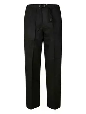 WHITE SAND Tasca Fatigue Buckle Trousers