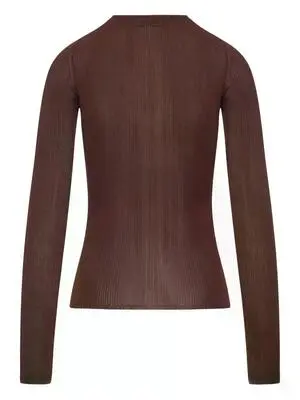 Miu Miu Ribbed Long-sleeve T-shirt