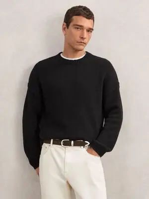 REISS Randal Wool-blend Relaxed Jumper