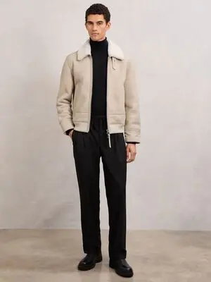 Reiss Shearling Jackets For Men