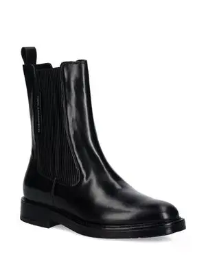 Karl Lagerfeld Ribbed Panel Flat Boots