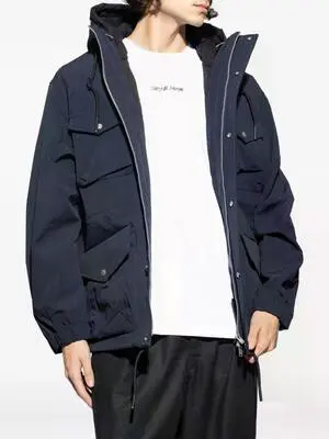 Moose Knuckles Pocket Hooded Jacket - Blue