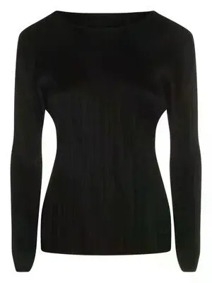 Issey Miyake Pleated Long-sleeved Blouse