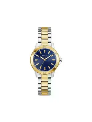 Guess 38mm Stainless Steel Crystal Watch - Blue