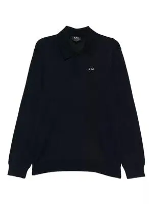A.p.c. Long Sleeves Polo Shirt