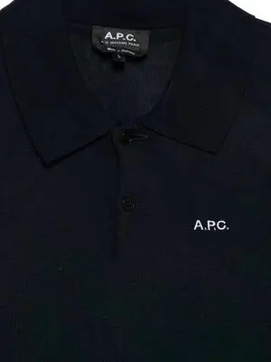 A.p.c. Long Sleeves Polo Shirt