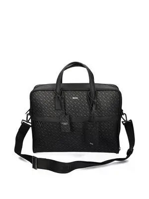 BOSS Monogram Logo-plaque Top-handle Messenger Bag