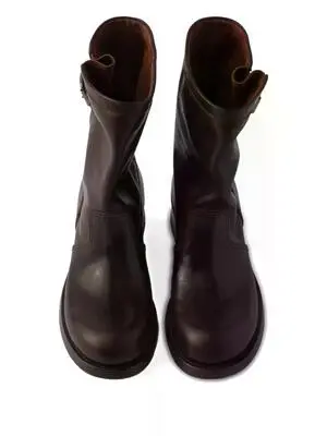 Prada 40mm Logo-buckle Leather Boots
