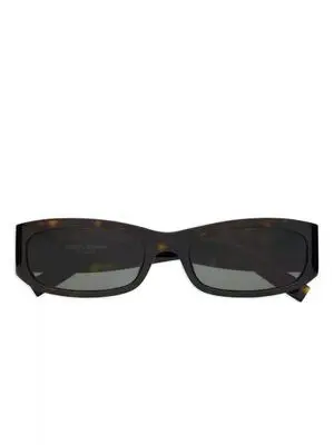 Saint Laurent Sl M152 Tortoiseshell Rectangle Sunglasses - Brown