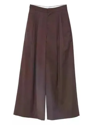 ISABELLE BLANCHE Pleat-detail Wide Leg Trousers