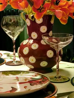 La DoubleJ Daisy-motif Vase