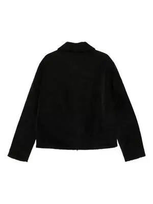 REPRESENT Zip-up Jacket With Shearling Collar - Black