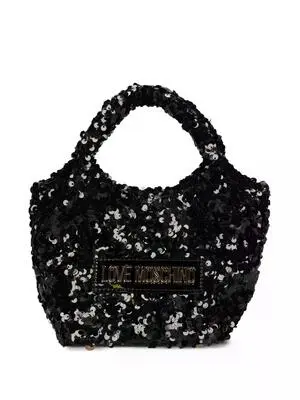 Moschino Mini Sequin Top-handle Tote