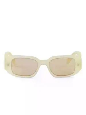 Prada Symbole Rectangular-frame Sunglasses - Yellow