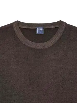 Fedeli Merino Wool Crew Neck Top