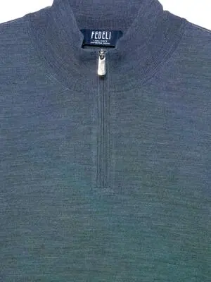 Fedeli Half-zip Top - Blue