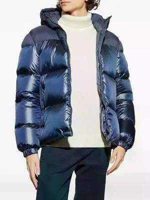Add Hooded Puffer Jacket - Blue