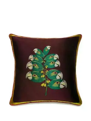 La DoubleJ X Beto Val Fantastic Creatures Parrotstem-print Cushion - Red