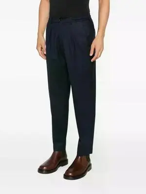 BE ABLE Pleated Trousers With Elasticated Waist