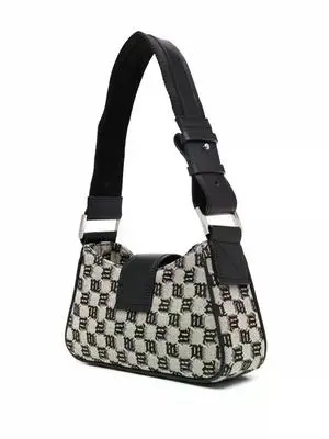 MISBHV Logo-plaque Woven Shoulder Bag - Neutrals
