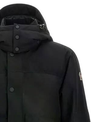 Moncler Elfin Hooded Laminate Down Ski Jacket