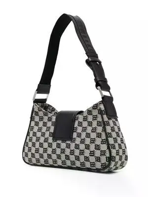 MISBHV Monogram Jacquard Shoulder Bag - Grey