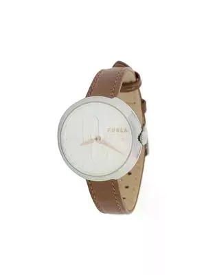 Furla Bubble Leather Strap Watch